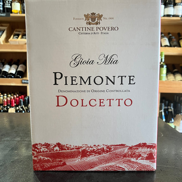 Cantine Povero Gioia Mia Dolcetto 3L Bag-in-Box 2023 - Butler's Wine Cellar